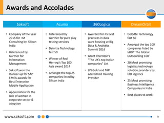 Saksoft Overview | PPTX
