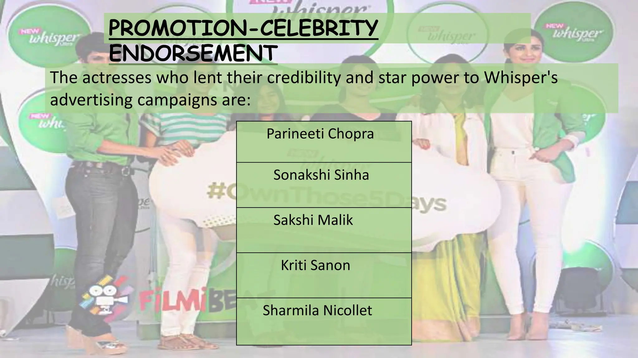 Advertising and Promotion of whisper by Sakthi Sundar | PPTX