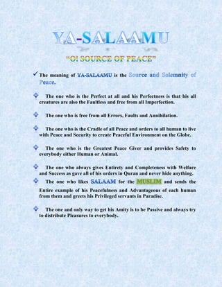Salaam and its importance in islam | PDF