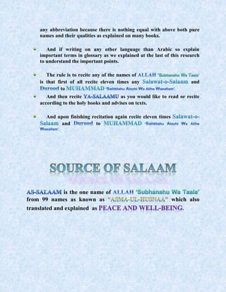 Salaam and its importance in islam | PDF