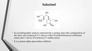 Active constituents of certain crude drugs: Salacia reticulata | PPT