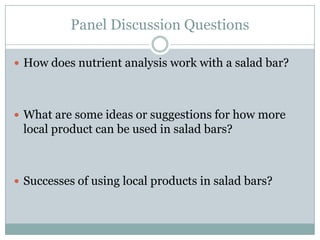 Salad bar overview | PPTX