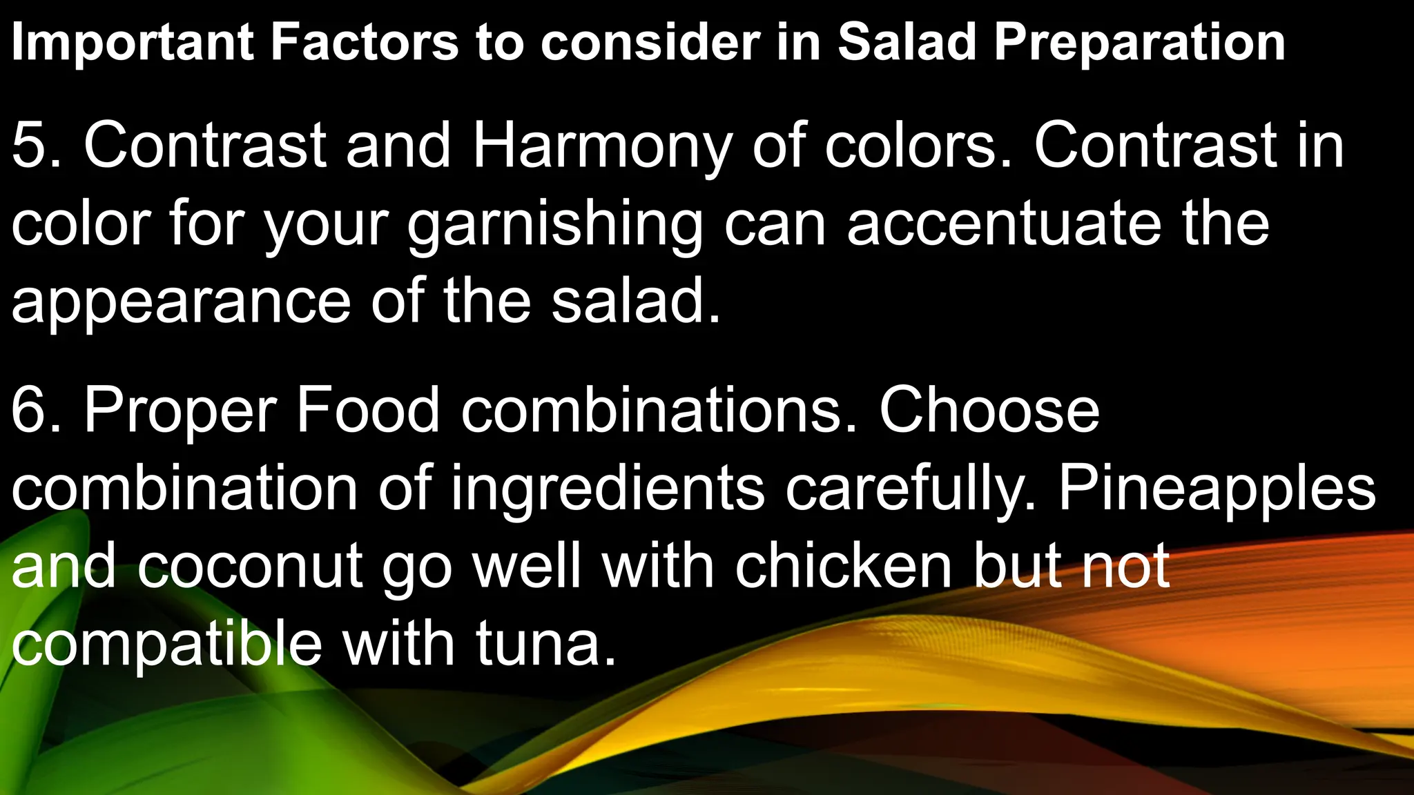 SALAD AND DRESSING PREPARATION GUIDE BOOK.pptx | Home Appliances | Home ...