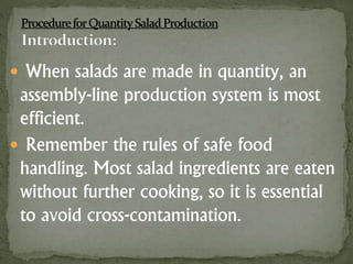 Salad production g9 | PPTX