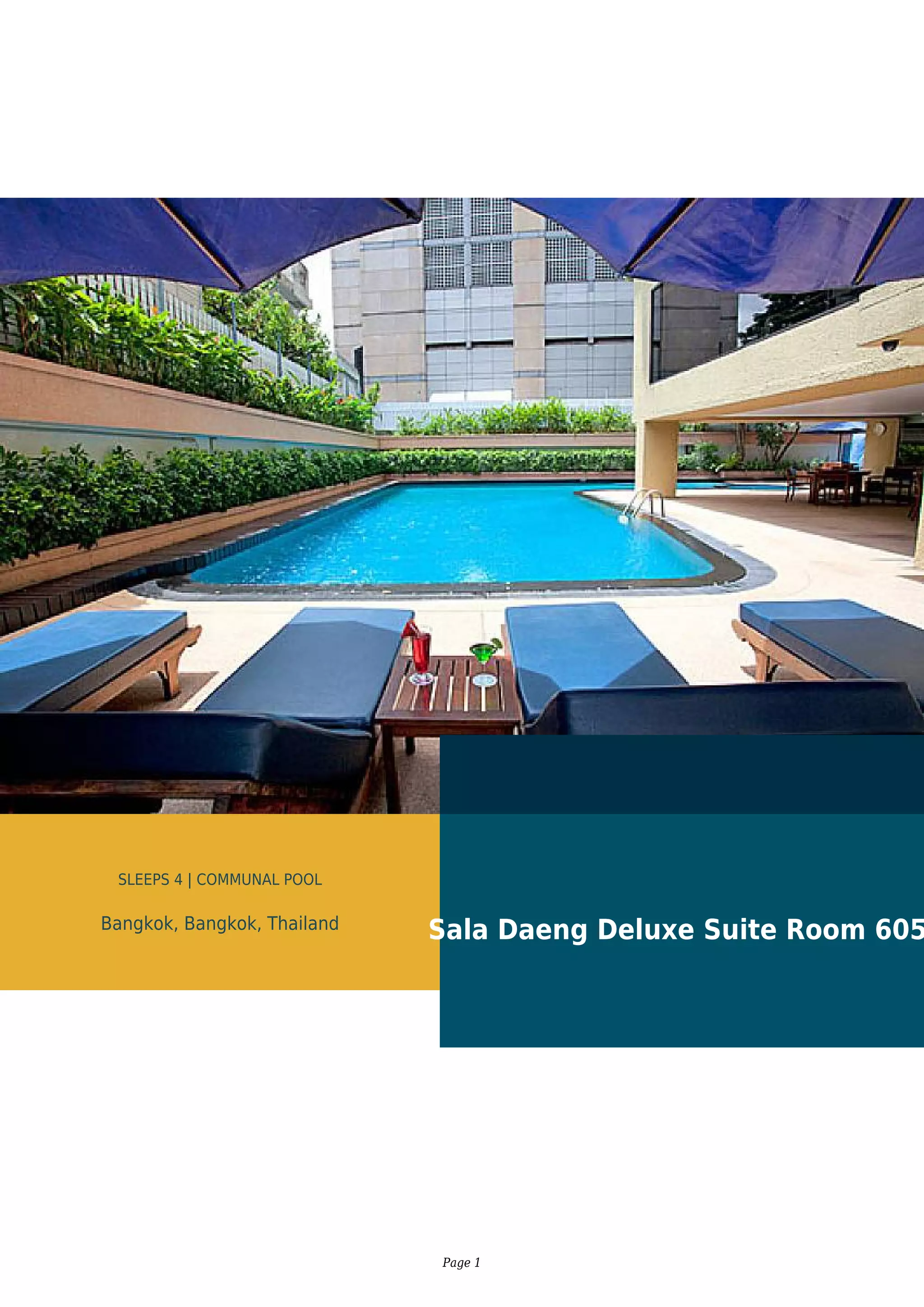 Bangkok, apartment, Sala daeng delux suite room 605 | PDF