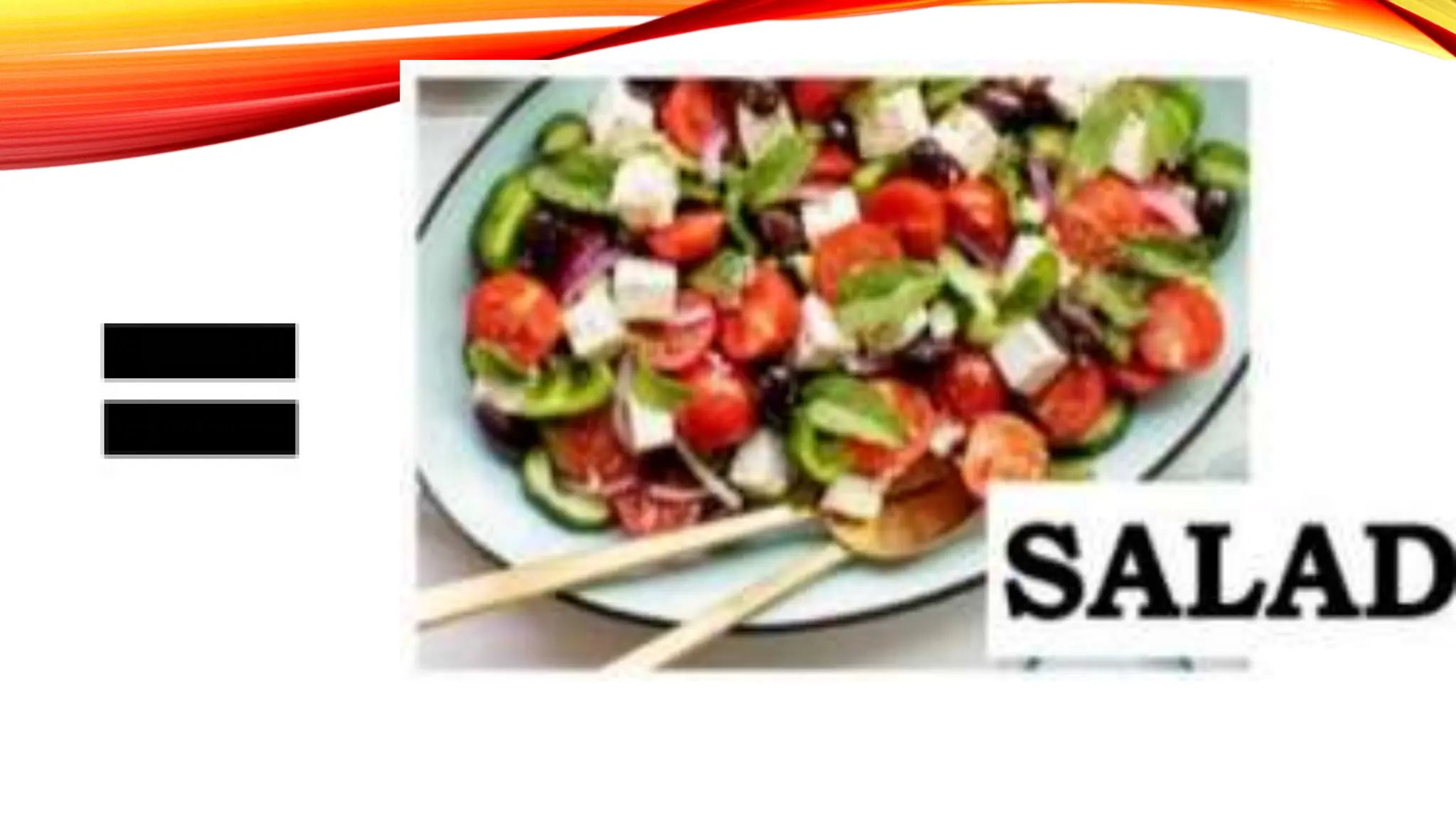 sALAD AND it's Classification according to meal function and according ...