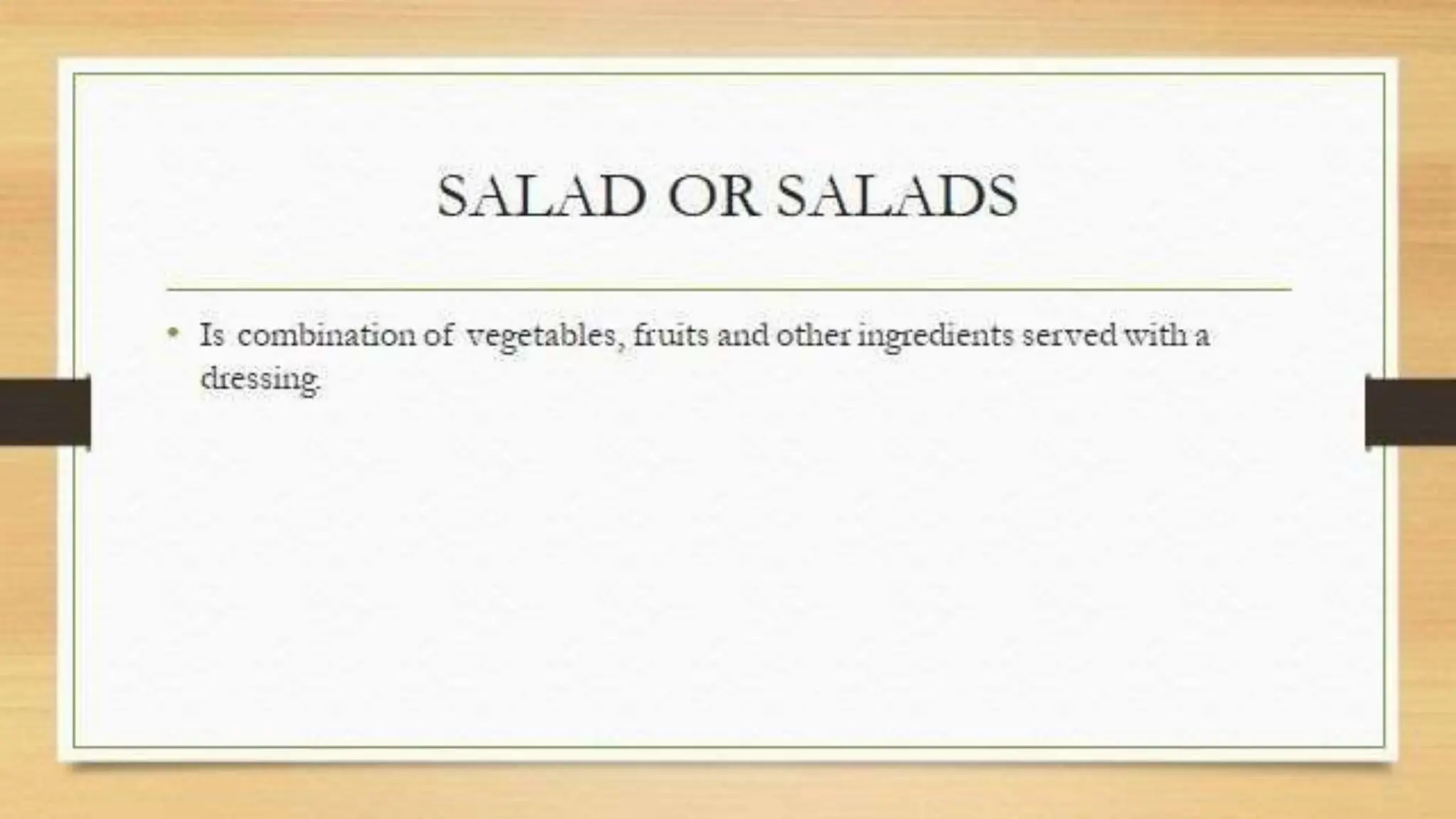 Salad classifications...............pptx