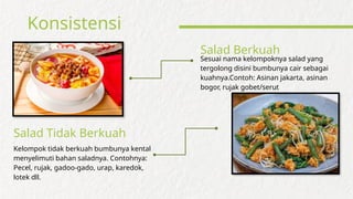 Salad Indonesia (Jenis, Pengertian, dan macam-macam Salad Indonesia) | PPT