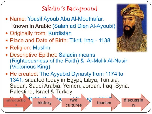 Saladin, Muslim military hero,Ayyubids Dinasty,Saladin & the Crusaders ...