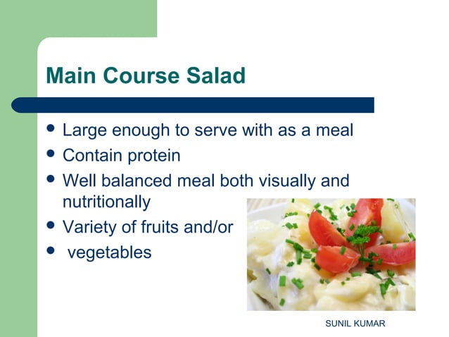 Salads | PPT | Healthy Cooking and Eating | Food & Drink
