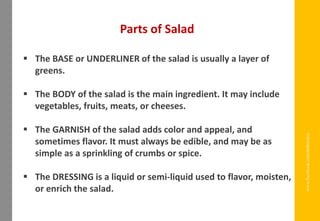 Salads: www.chefqtrainer.blogspot.com