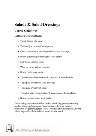 Salads dressings english | PDF