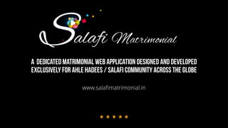 Salafi matrimonial website features | PDF