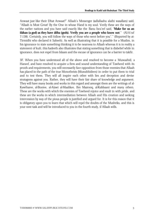 [Salafi publications] reading in kashf al shubhaat part 3 | PDF