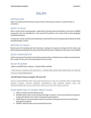 Salah namaz importance | DOCX