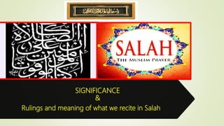 Salah muslim prayer | PPTX