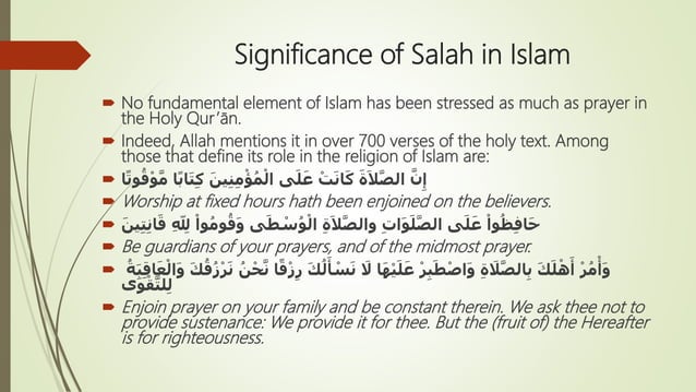Salah muslim prayer | PPTX | Islam | Religion & Spirituality