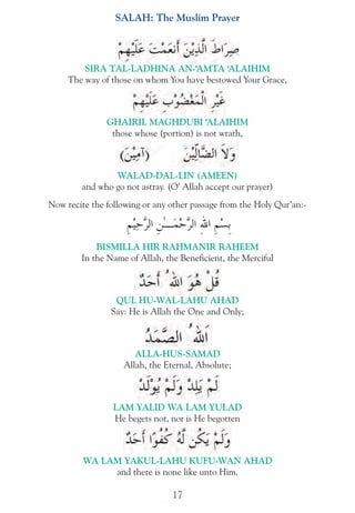Salah (the Muslim prayer) | PDF