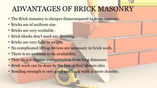 (Materials) bricks MASONARY CONSTRUCTION.pptx