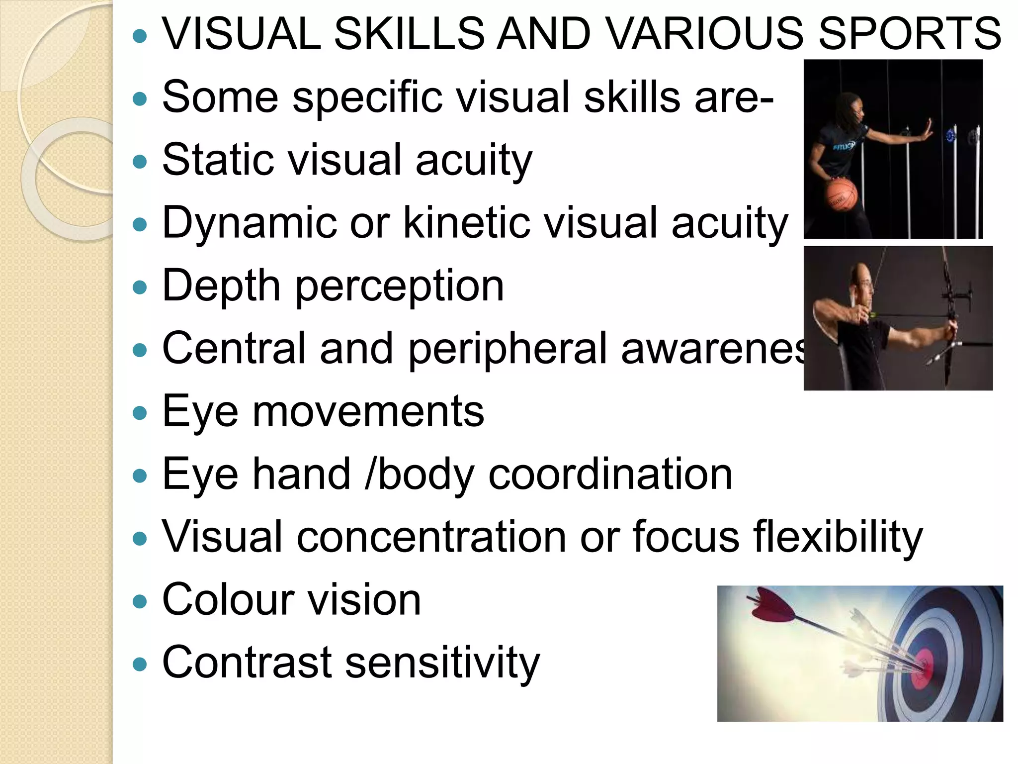 Sports vision: Visual skills evaluation and Enhancement | PPTX