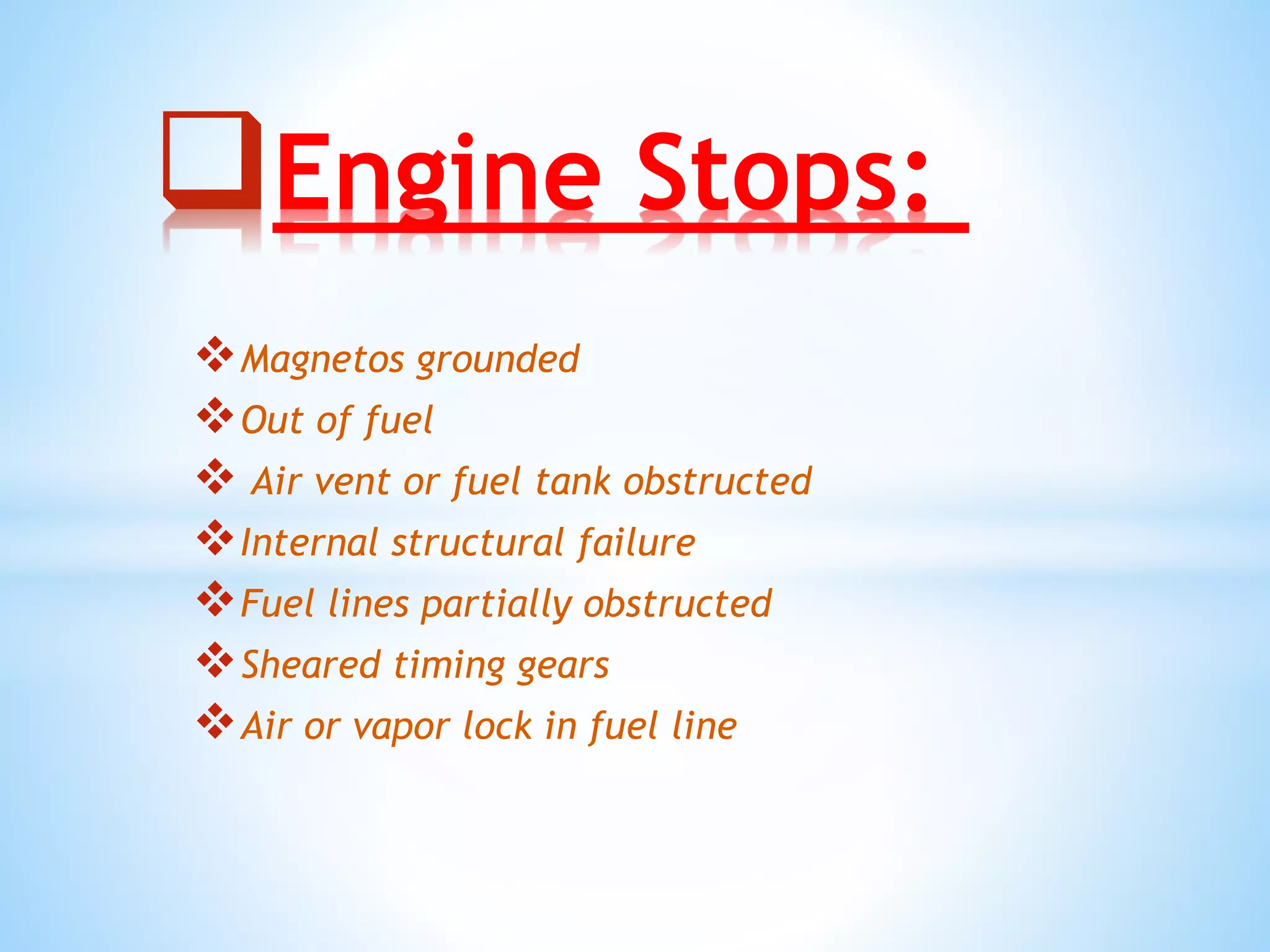 Troubles in Engine system | PPTX