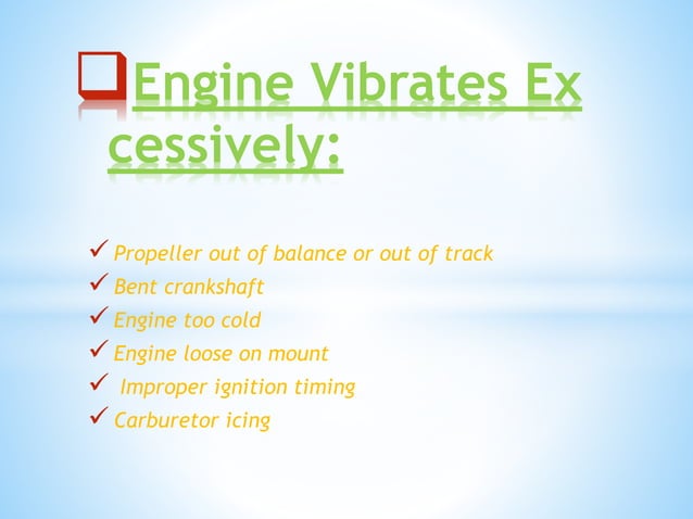 Troubles in Engine system | PPTX