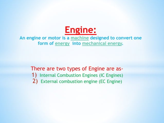 Troubles in Engine system | PPTX