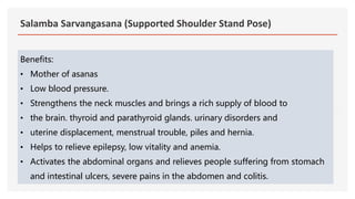 Salamba Sarvangasana (Supported Shoulder Stand Pose) | PPTX
