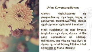 kuwentong bayan ng maranao - kentong bayan | PPTX