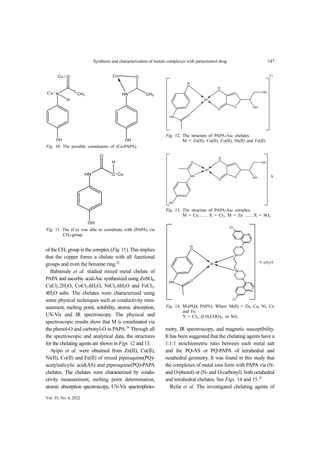 A Review: Synthesis and characterization of metals complexes with paracetamol drug | PDF