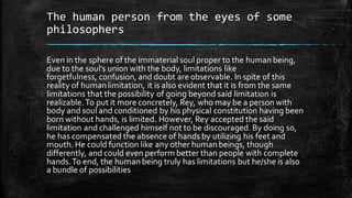 The Human Person: Limitations and Possibilities | PDF