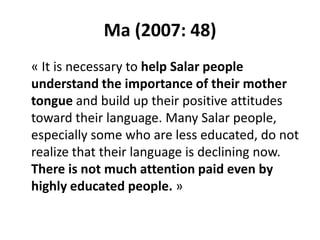 Salar-Tibetan Contact and the Evolution of the Salar Verbal (Evidential ...