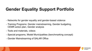 Salar gender mainstreaming on local and regional level | PPT