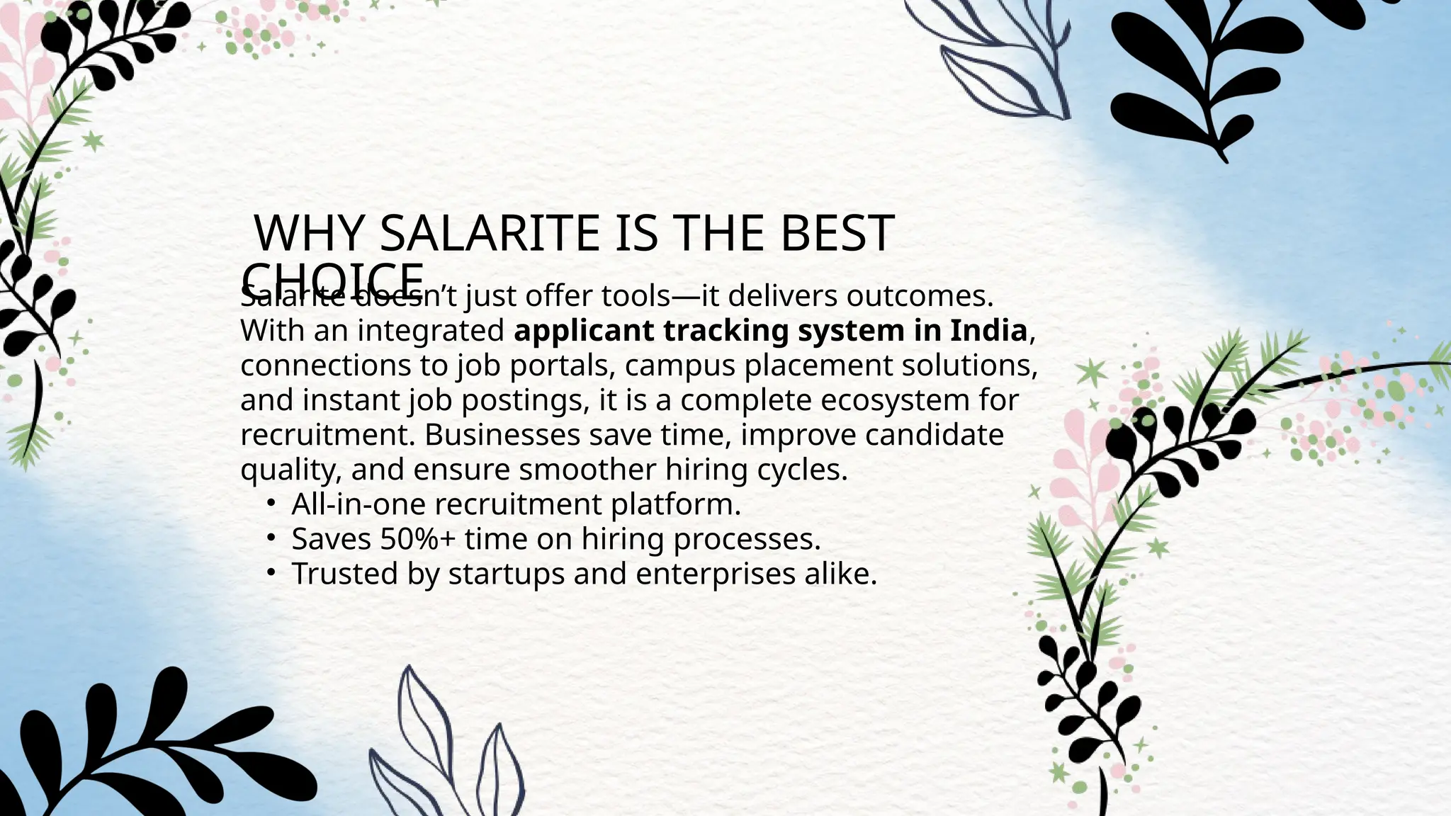 Salarite Smart Applicant Tracking System in India A Complete Hiring ...