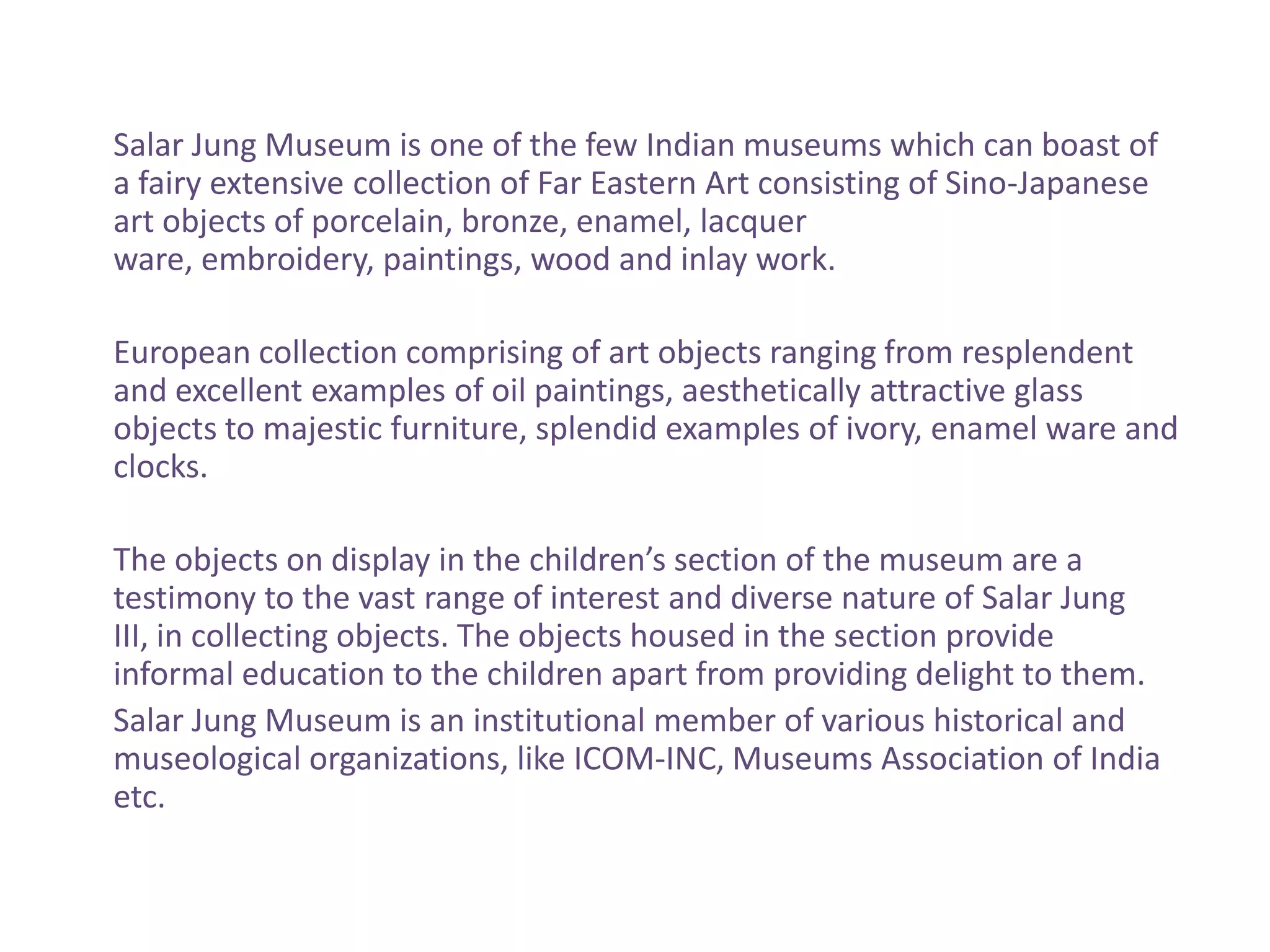 Salar jung museum | PPTX
