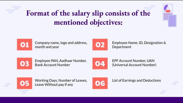 View Complete Details of Salary Slip and Its Parts | PPT | Free Download
