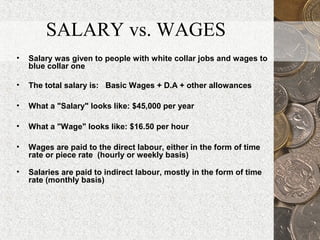 Salary and wages | PPT