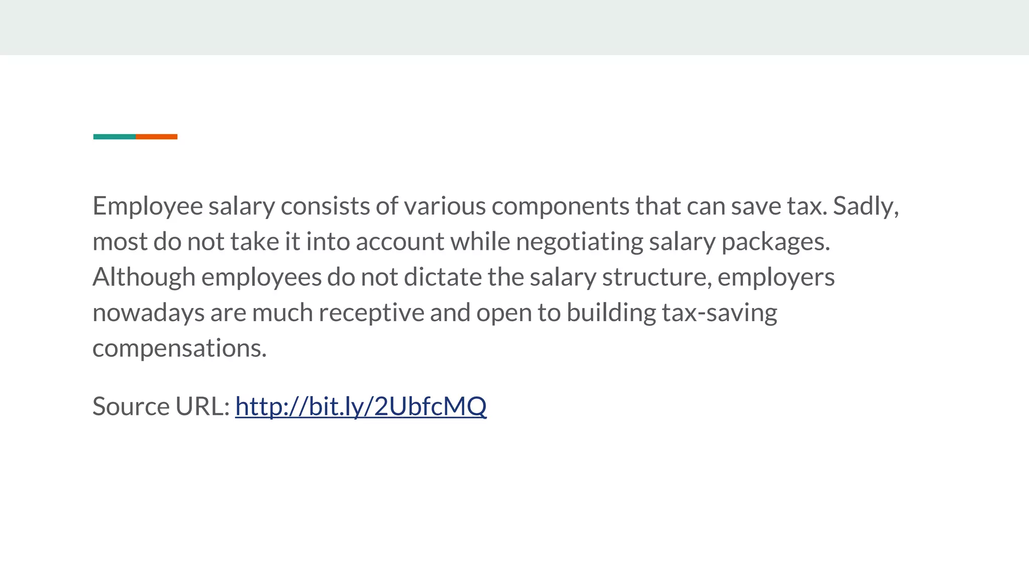 Salary Components - The ultimate tax saving hack | PPTX