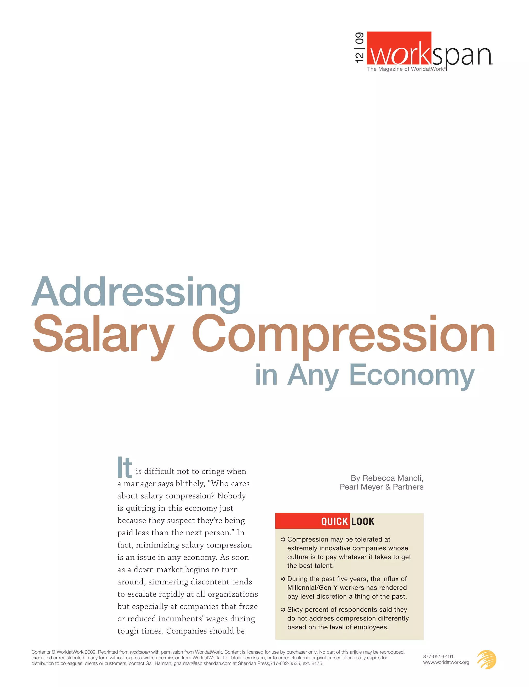 Salary compression 1 | PDF