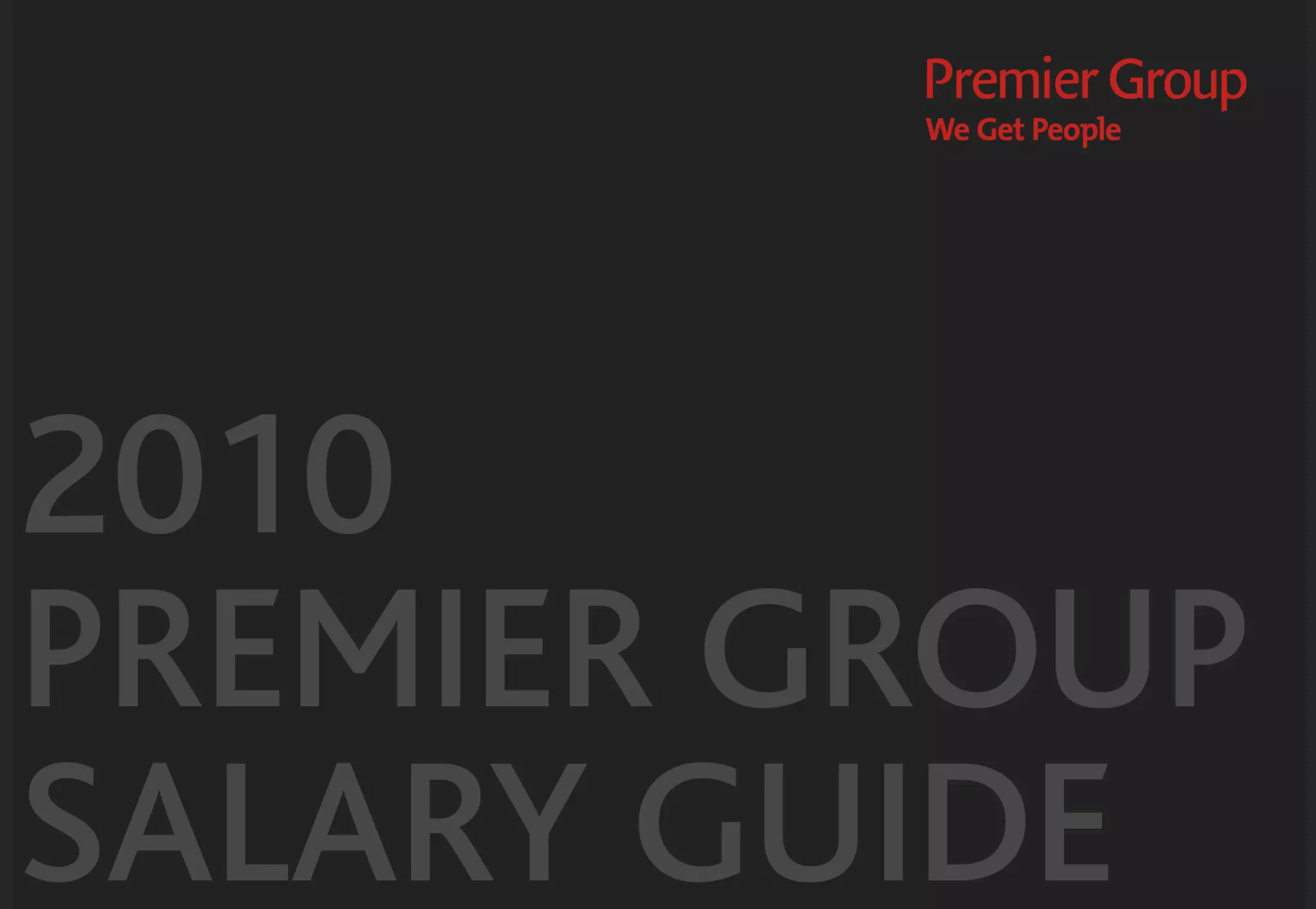 Salary guide 2010 | PDF