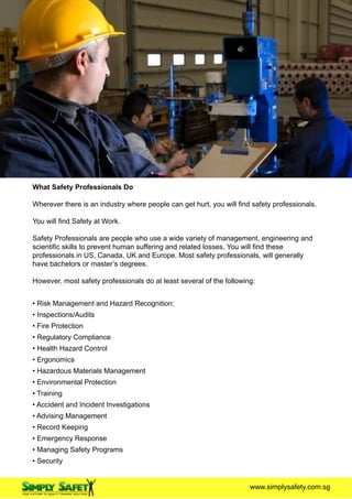 Salary guide and career path of a safety professional | PDF