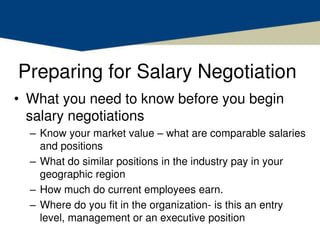 Salary negotiation | PDF