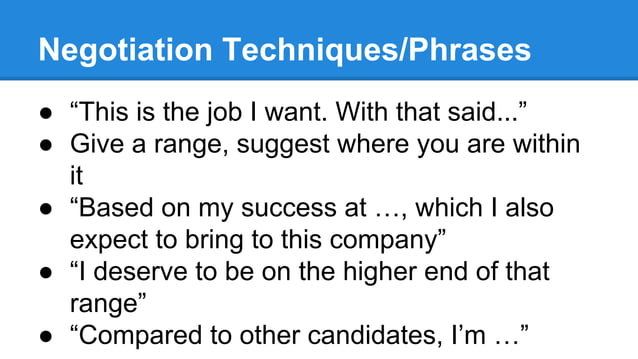 Salary negotiation | PPT