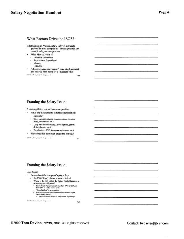 Salary Negotiation Handout | PDF