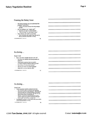 Salary Negotiation Handout | PDF