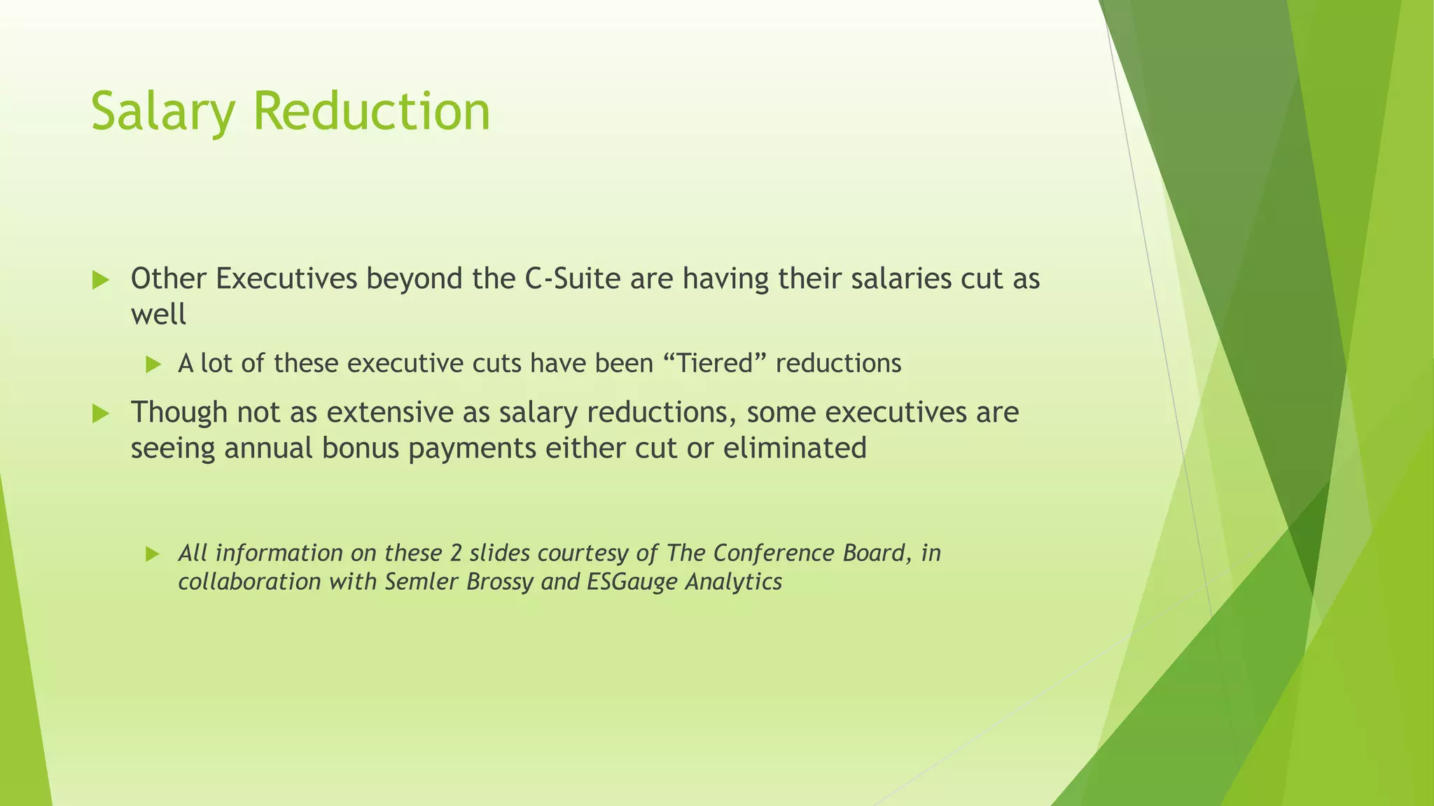 Salary reductions presentation june 2020 with formatting | PPT