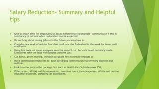 Salary reductions presentation june 2020 with formatting | PPT