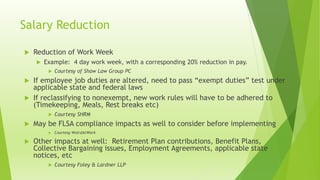 Salary reductions presentation june 2020 with formatting | PPT