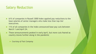 Salary reductions presentation june 2020 with formatting | PPT