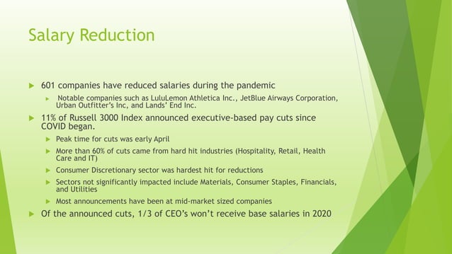 Salary reductions presentation june 2020 with formatting | PPT